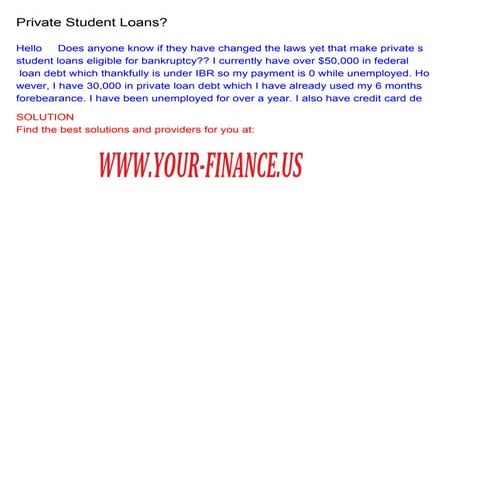Private Student Loans? | PDF