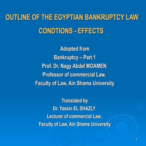Bankruptcy Law | PPT