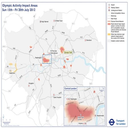 Olympic Activity Impact Area (TfL) | PDF