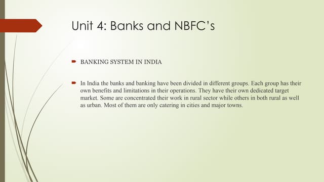 Indian banking system | PPTX
