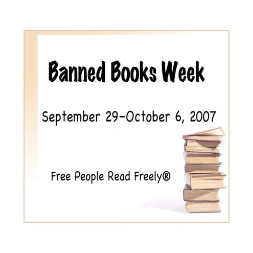 Banned Books Week 2007 RPI Library | PDF