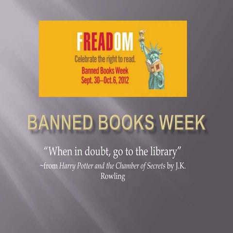 Banned books week | PPTX