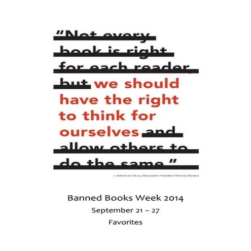 Banned books presentation | PPTX