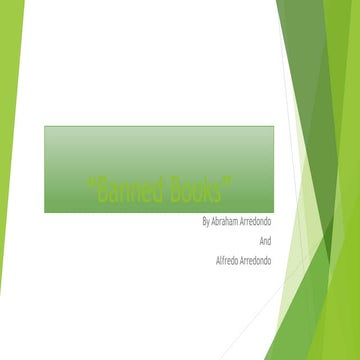Banned books week project | PPT