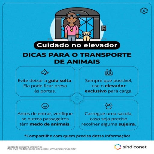 Banner WhatsApp - Animais no elevador | PDF