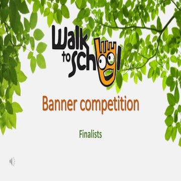 Walk to School Banner competition powerpoint | PDF