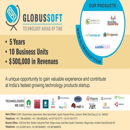 Globussoft Internship | PDF | Careers