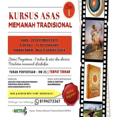 Banner kursus Memanah Tradisional 2019 | PDF
