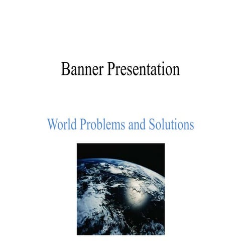 Banner presentation | PPT