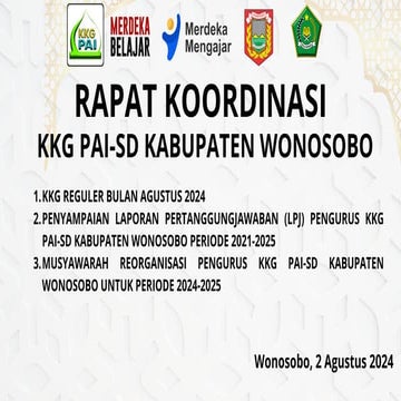 Banner Rakor Kelompok Kerja Guru Pendidikan Agama Islam dan Budi ...