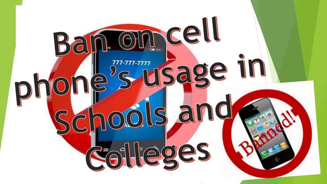why cell phones should be banned in schools.pptx