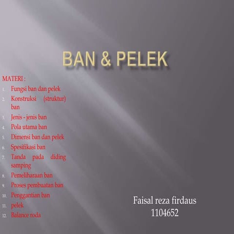 Ban & pelek | PPTX