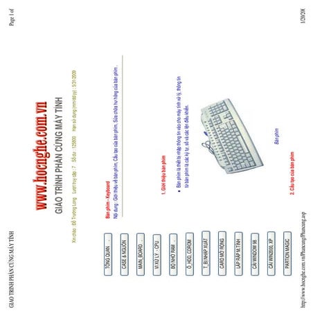 Ban phim key board | PDF