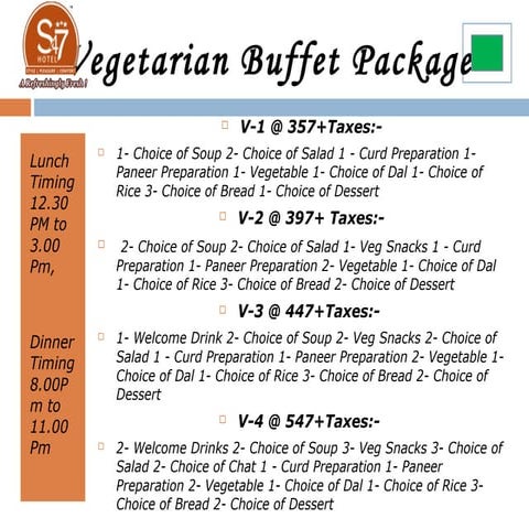 Banquet packages & menu may 2014 | PPT