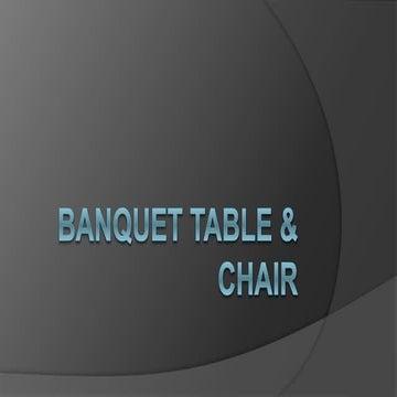 Arrangements of buffet tables | PDF