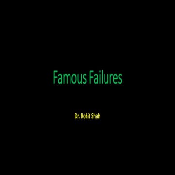 Famous failures | PPT
