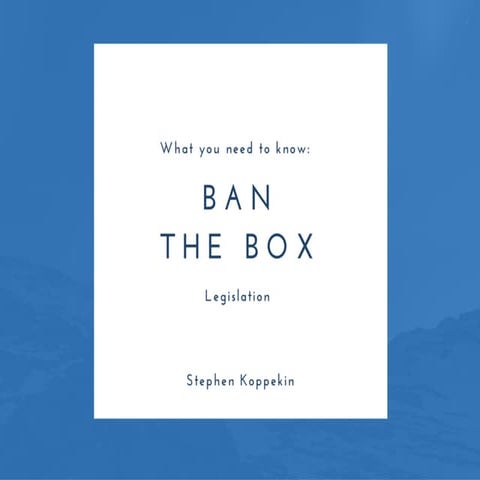 Ban the box legislation what you need to know | PDF
