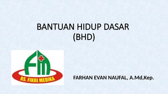 Bantuan hidup dasar 2020 | PPTX