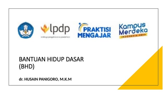 Bantuan hidup dasar 2020 | PPTX