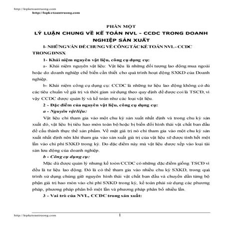 Bao cao-thuc-tap-ke-toan-nvl ccdc | DOCX
