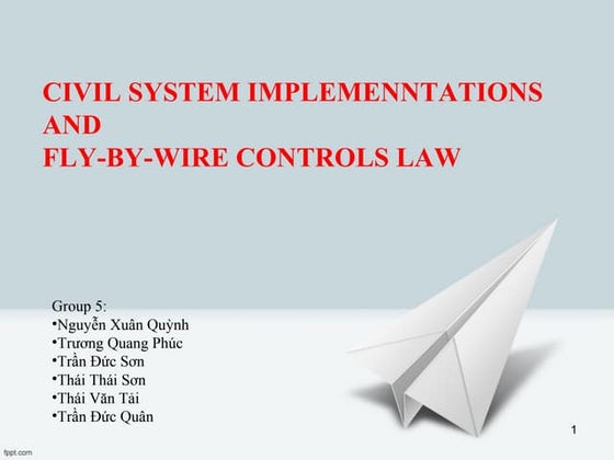 Flight control systems | PPTX | Air Travel | Travel Type