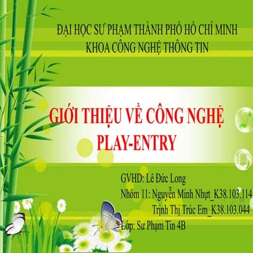 Tìm hiểu công cụ Play-entry | PPTX