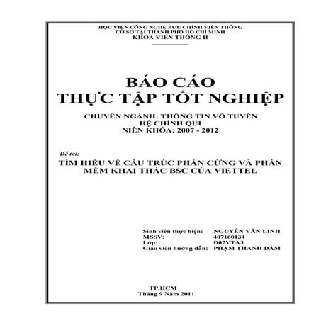 Bao cao thuc tap nguyen van linh final | PDF