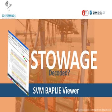 Stowage decoded using Baplie Viewer application | PPSX