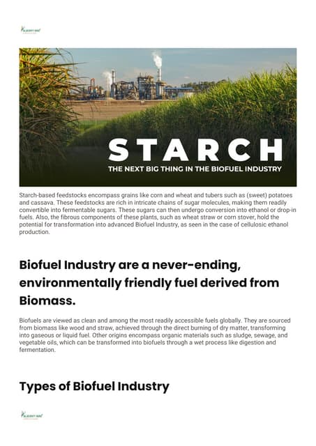 Biofuels, Their Types, Their Classification | PPTX | Agriculture ...