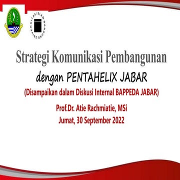 BAPPEDA-STRATEGI KOM Pembangunan Pentahelix | PPTX