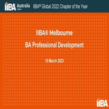 BA Professional Development Event | PDF