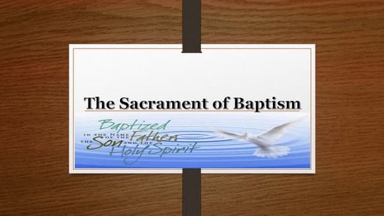 Baptism ritual structure and symbols | PPTX | Christianity | Religion ...