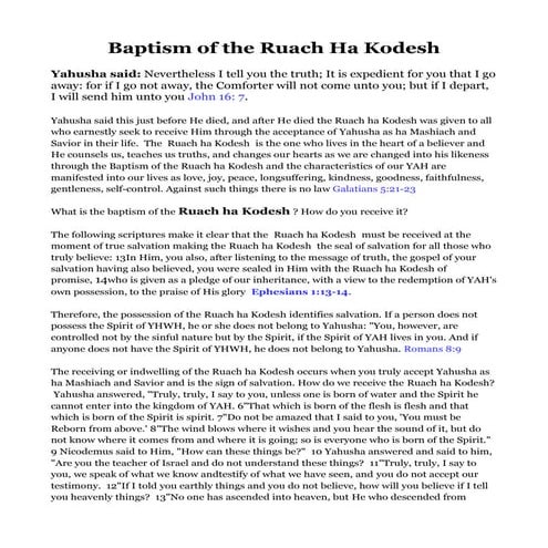 Baptism of the_ruach_ha_kodesh.2 7778 | PDF