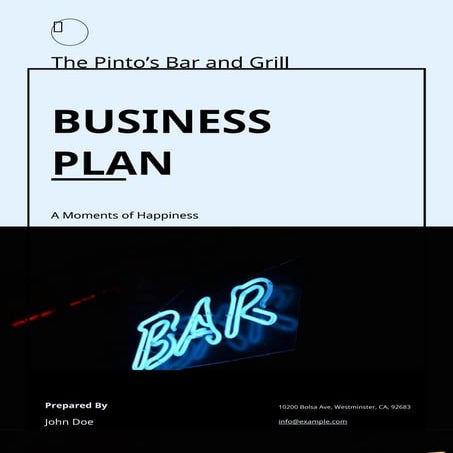 bar-business-plan-example.doc upmetrics. | PDF