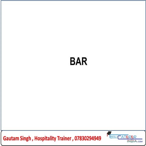 Bar staff job description specification | PPT