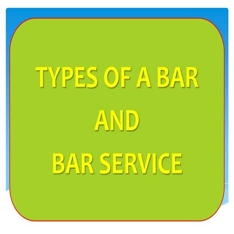 Bar 1st topic | PPTX