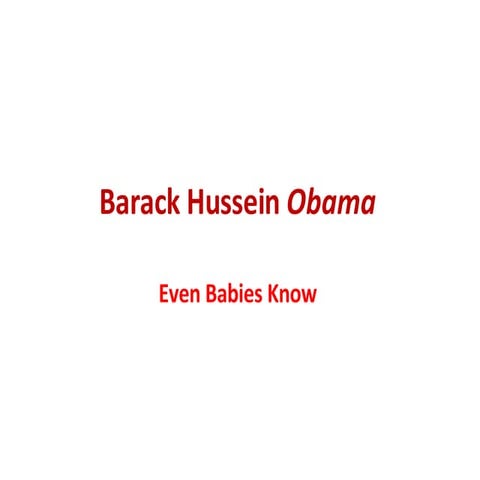 Barack Hussein Obama | PPT