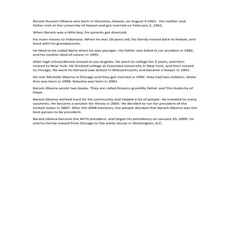 Barack obama biografia | PPT