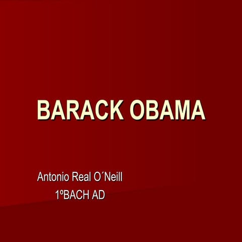 Barack obama biografia | PPT