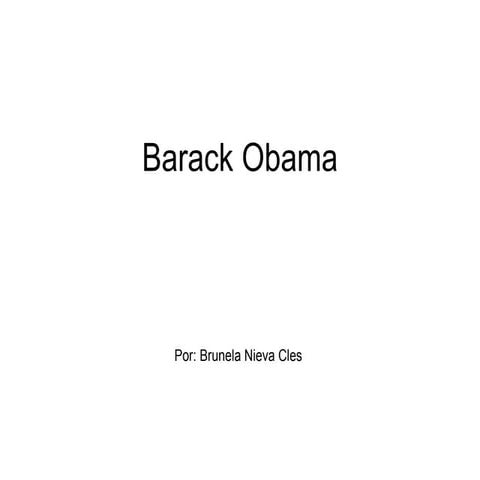 Barack obama biografia | PPT