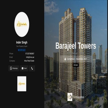Barajeel Towers at Ajman – GJ Properties | PDF