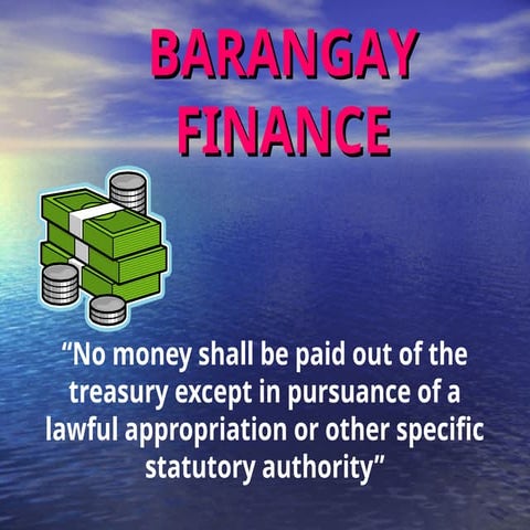 Overview in Barangay Budgeting | PPTX