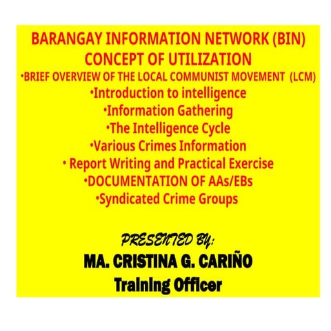 BARANGAY INFORMATION NETWORK DRIVE .ppt