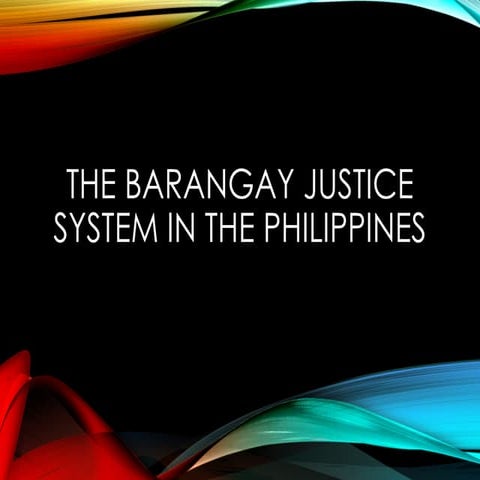 katarungang pambaranggay | PDF