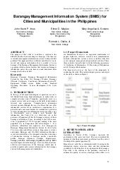 Healthdisisyon: Development and Assessment of Barangay Health Unit Decision Support System | PDF