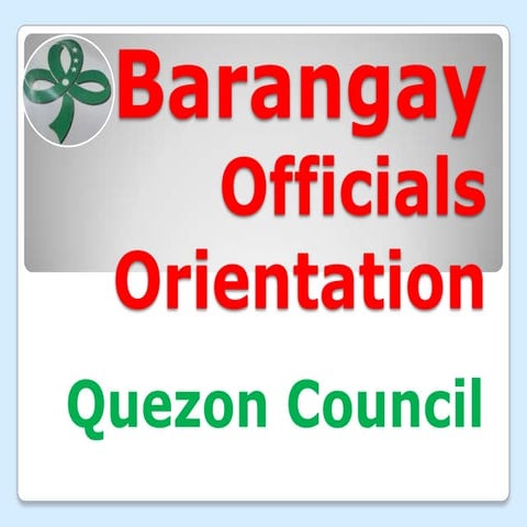 Barangay officials | PPTX