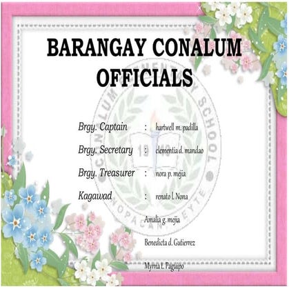 Barangay officials | DOCX