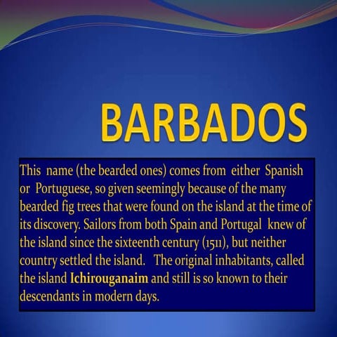 Barbados - Essential Facts | PPTX