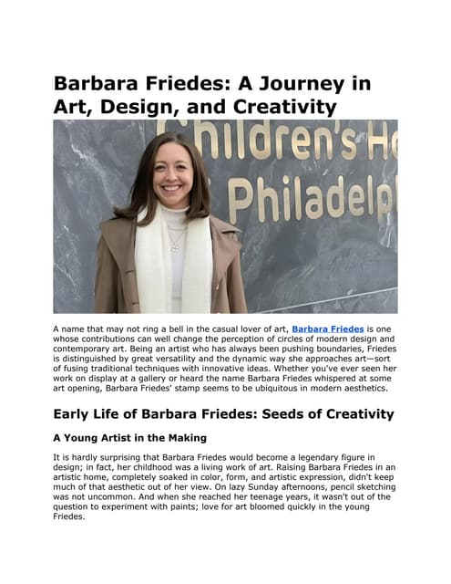 The Enigmatic Legacy of Barbara Friedes_ Unveiling a Timeless Influence ...