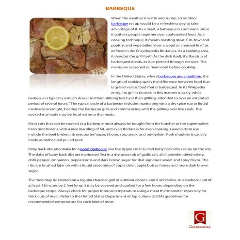 Barbeque | PDF